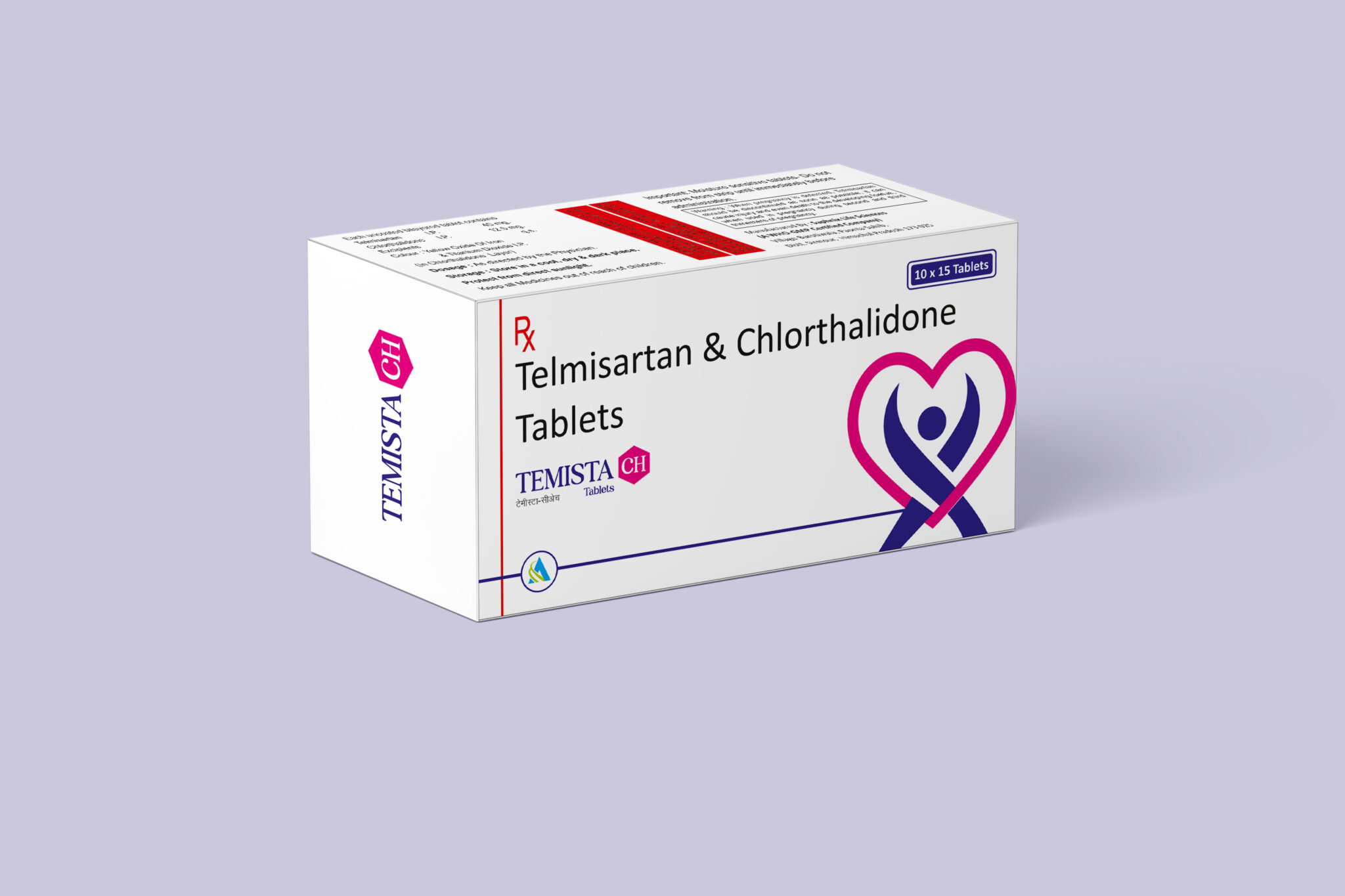 Telmisartan 40mg + Chlorthalidone 12.5mg Tablets for Manufacturer ...